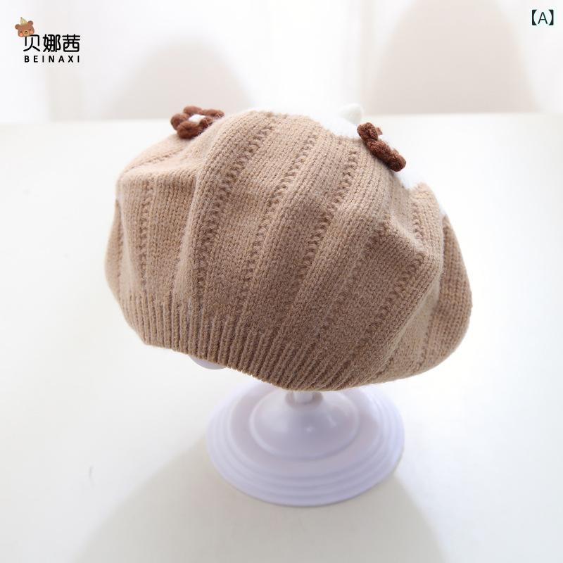 ・カテゴリ: ベレー帽・柄: 小花柄・カラー展開: ベージュ、カーキ、ホワイト、ピンク、グリーン・サイズ: 3ヶ月-2歳、頭囲41-49cm・主な素材: アクリル約51-60%・帽子のつば: つばなし・帽子の形: ラウンドトップ・機能: 保...