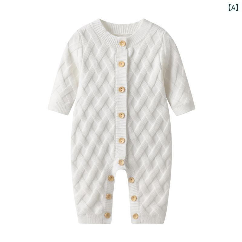 ・カテゴリ: ロンパース・スタイル: 韓国・主な素材: 包芯糸・対象年齢: 新生児・性別: ユニセックス・袖丈: 長袖・厚さ: 普通・前開き: シングルボタン・カラー展開: ホワイト・サイズ展開: 59cm、66cm、73cm、80cm、9...