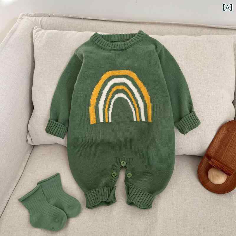 ・カテゴリ: ロンパース、カバーオール・スタイル: 韓国・主な素材: アクリル50%・生地: ニット・袖丈: 長袖・厚さ: 普通・留め具: スナップボタン・性別: 男女兼用・対象年齢: 1〜3歳 (身長80〜100cm)・等級: A・サイズ...