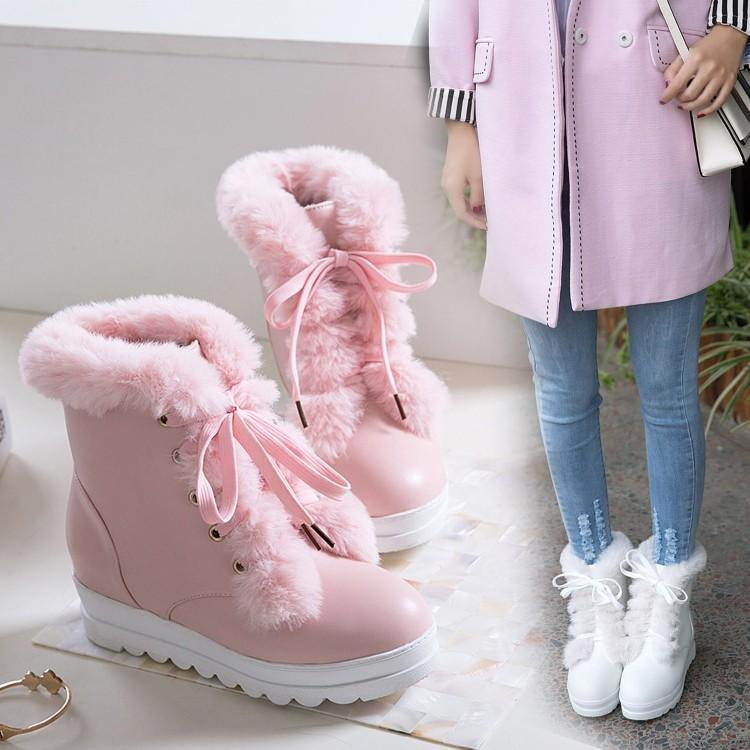 ・カテゴリ: ブーツ・対象年齢: 成人・アッパー素材: 人工PU・靴底素材: ゴム・対象性別: 女性・スタイル: 欧米風・つま先形状: ラウンドトゥ・ヒール形状: ウェッジヒール・ヒール高さ: 約6-8cm・靴タイプ: ファッションブーツ・...