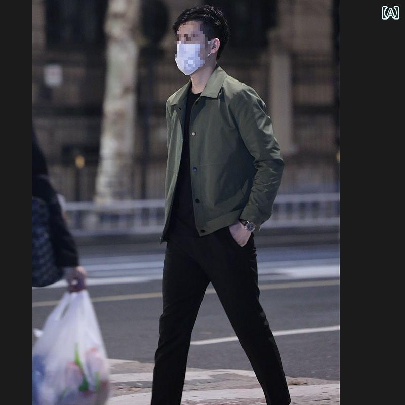 ・カテゴリ: アウター ・スタイル: カジュアル ・主な素材: ビニロン繊維 ・裏地素材: ポリエステル繊維 ・ネックライン: テーラードカラー ・袖丈: ラグランスリーブ ・着丈: 通常 ・フィット: スリム ・厚さ: 厚手 ・柄: 無地...
