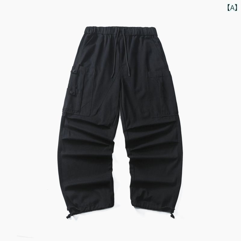 ・カテゴリ: カジュアルパンツ・スタイル: アウトドア・アイテム: カーゴパンツ・主な素材: 綿・シルエット: ルーズ・パンツ丈: フルレングス・ウエスト: ミドルライズ・厚さ: 厚手・特徴: 耐摩耗性・性別: メンズ・カラー展開: ブラッ...