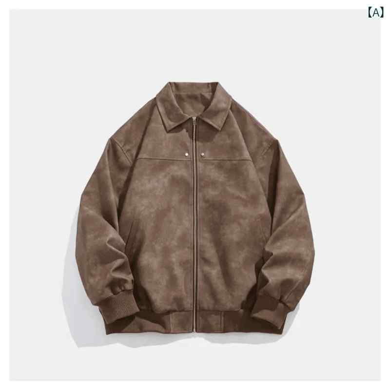 ・機能: 耐摩耗性・カテゴリ: ジャケット・スタイル: 青春カジュアル・ネックライン: ターンカラー・シルエット: ルーズフィット・前立て: ジップアップ・厚さ: 標準・対象: 青少年・素材: 化繊混紡・主な素材: ポリエステル・用途: デ...