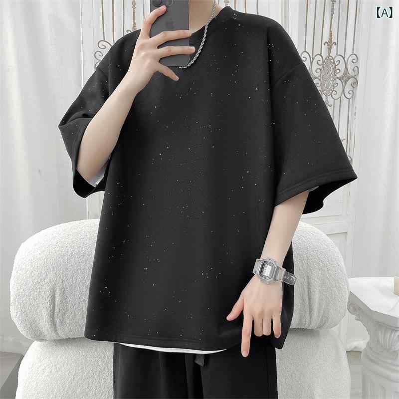 ・カテゴリ: Tシャツ・スタイル: 青春カジュアル・主な素材: ポリエステル・素材構成: ポリエステル91-95%・柄: 無地・フィット: ゆったり・対象: 大きいサイズ・タイプ: プルオーバー・ネックライン: クルーネック・袖丈: 半袖・...