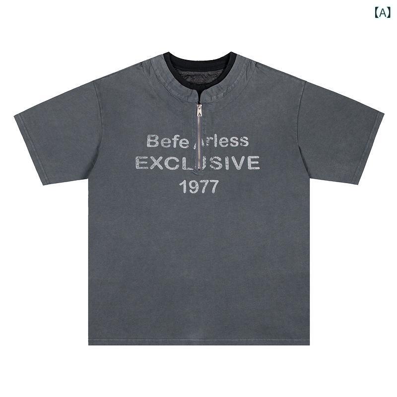 ・カテゴリ: Tシャツ・スタイル: ストリートカジュアル・フィット: ルーズ・タイプ: プルオーバー・ネックライン: クルーネック・袖丈: 半袖・袖タイプ: ドロップショルダー・柄: ロゴ・厚さ: レギュラー・主な素材: 綿96%以上・生地...