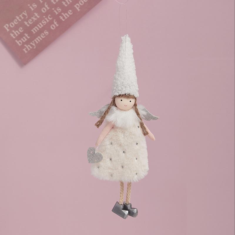 2個セット・主な素材: 布、フォーム・サイズ: 約19cm、約24cm・カラー展開: ホワイト、ピンク・カテゴリ: クリスマスオーナメント・製造方法: ハンドメイド・適用イベント: クリスマス