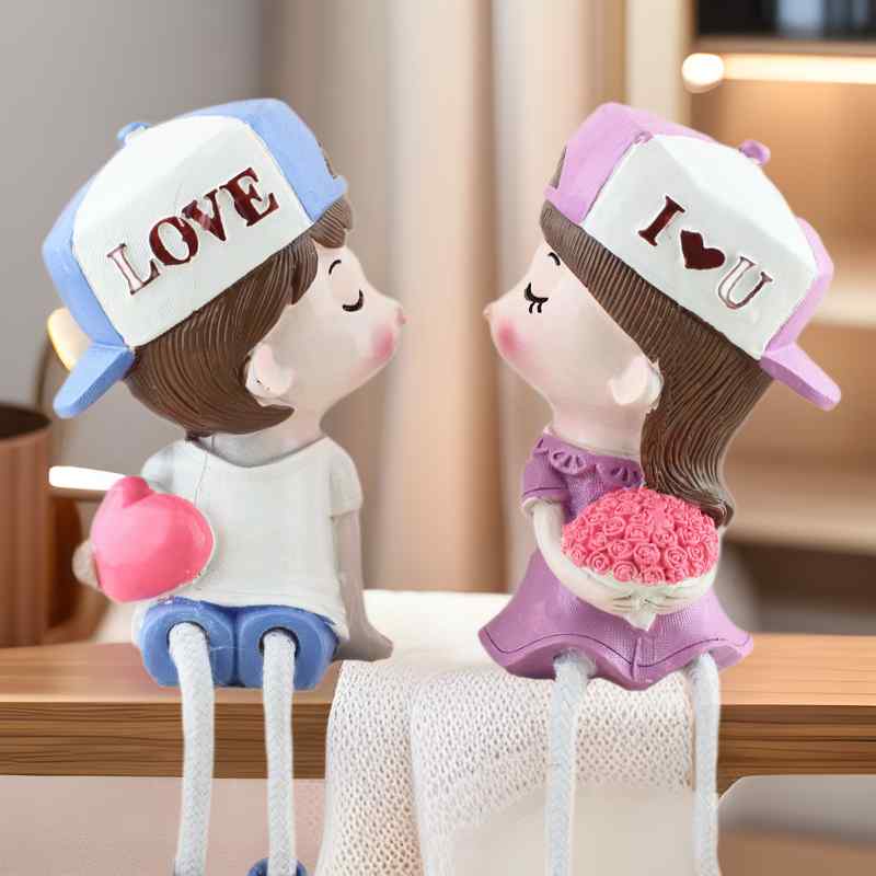 ・カテゴリ: 樹脂工芸品・素材: 樹脂、プラスチック・スタイル: 韓国風・デザイン展開: ロマンティック、キュート、キスするデザイン