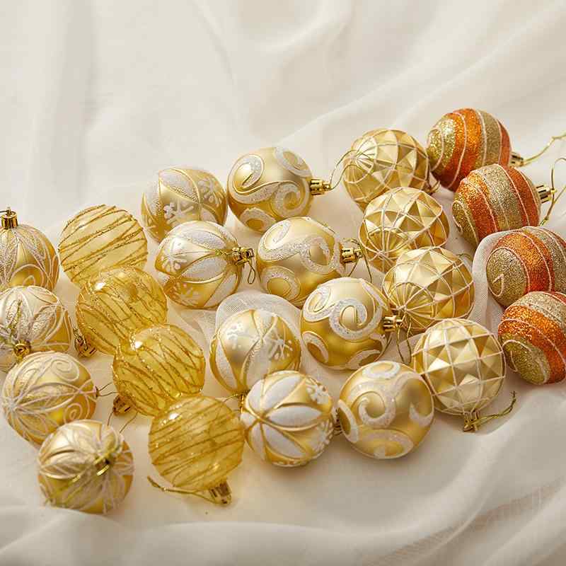 ・素材: PVC・サイズ: 8cm・カラー展開: ゴールド、レッド、ホワイト、ブルー、レッド＋ホワイト・イベント: クリスマス