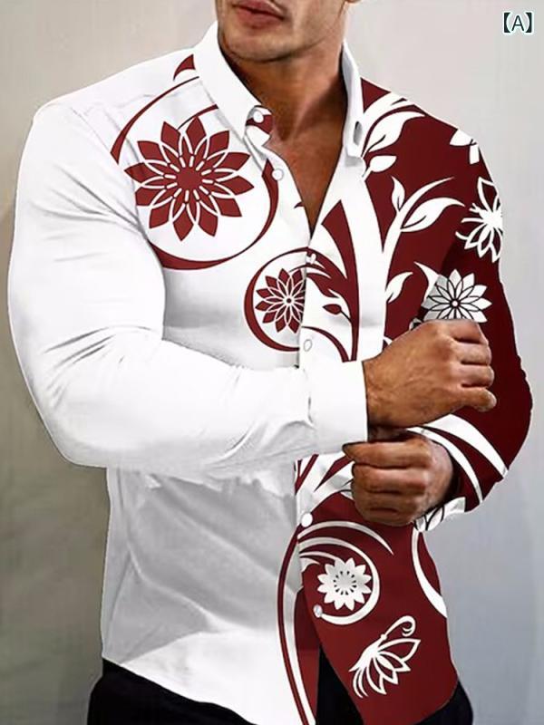 ・カテゴリ: シャツ・主な素材: ポリエステル90%・機能: 透気性・生地密度: 80番手・スタイル: カジュアル・タイプ: 開襟シャツ・シルエット: ルーズフィット・襟元: 襟付き・袖丈: 長袖・柄: ドット・厚さ: 普通・デザイン: プ...