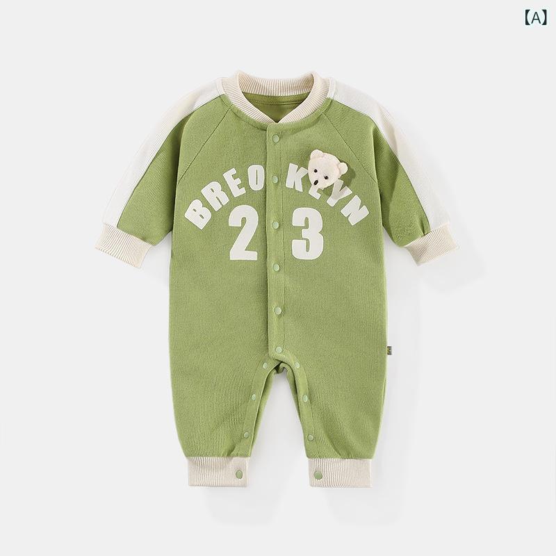 ・カテゴリ: ロンパース・スタイル: 韓国・主な素材: 綿59.8%・対象年齢: 新生児（0～1歳、80cm以下）・性別: ユニセックス・袖丈: 長袖・厚み: 普通・開閉: 前ボタン・カラー展開: グリーン・サイズ展開: 66cm, 73c...