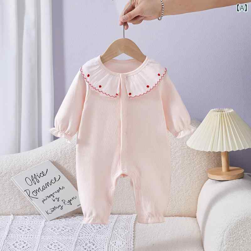 ・カテゴリ: ロンパース、カバーオール・スタイル: 韓国・主な素材: 綿・袖丈: 長袖・厚さ: 普通・: カバーオール・留め具: シングルボタン・性別: 女の子・対象年齢: 新生児 (0〜1歳、身長80cm以下)・適応身長: 66cm、73...