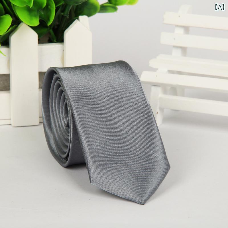 ・カテゴリ: ネクタイ・性別: メンズ・対象年齢: 成人・素材: ポリエステル・柄: 無地・スタイル: カジュアル・ネクタイ幅: 極細・サイズ: 長さ145cm、大剣幅5cm・加工方法: プリント・加工技術: ジャカード織り・先端形状: 矢...
