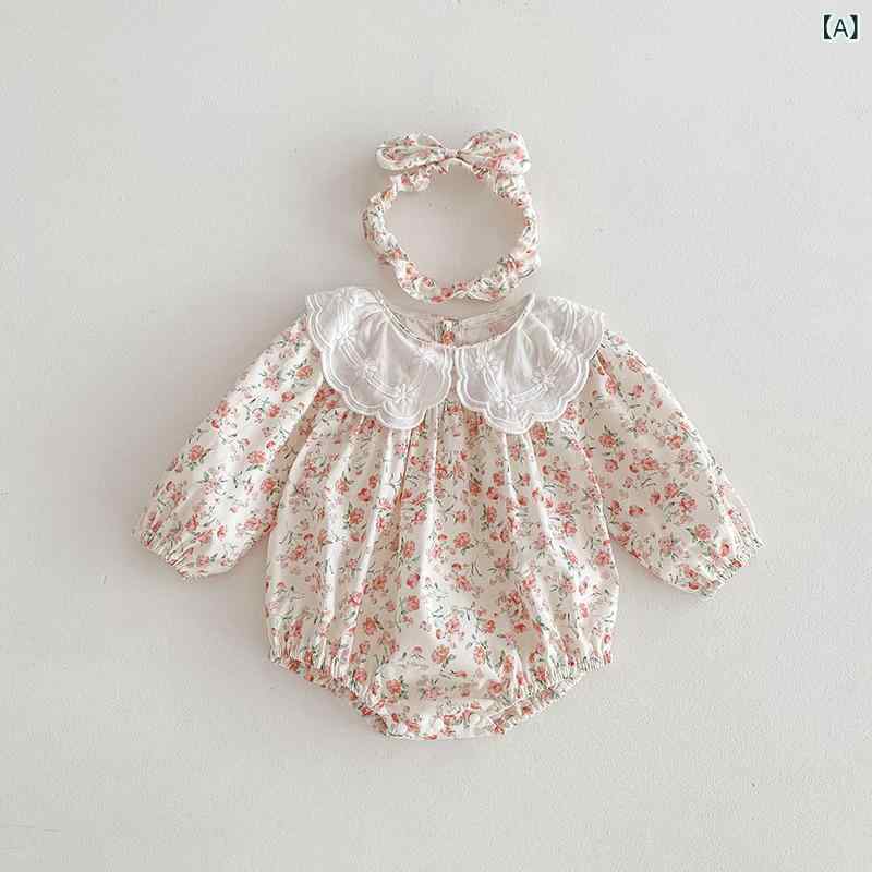 ・基準: A類・主な素材: 綿・適用シーズン: 春、秋・対象年齢: 1〜3歳・性別: 女の子・袖丈: 長袖・フード: なし・厚さ: 普通・閉鎖スタイル: プルオーバー・スタイル: 韓国・タイプ: 三角ロンパース・カラー展開: 小花花ロンパー...