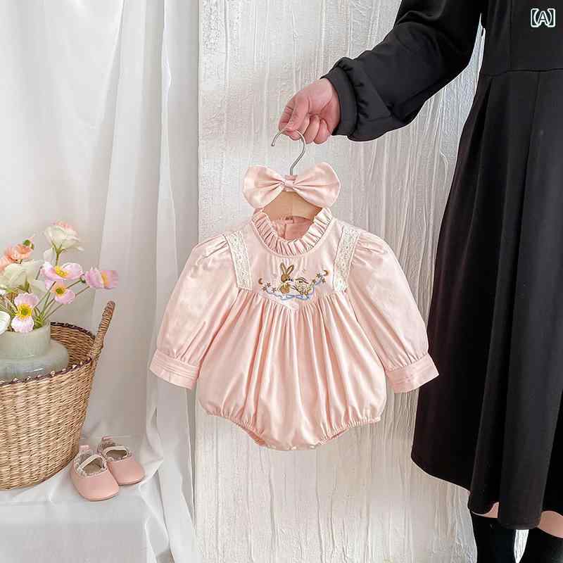 ・カテゴリ: ロンパース・スタイル: プリンセス・主な素材: 綿・性別: 女の子用・袖丈: 長袖・厚さ: 普通・開閉方法: プルオーバー・サイズ展開: 66cm、73cm、80cm、90cm、100cm、110cm、120cm、130cm、...