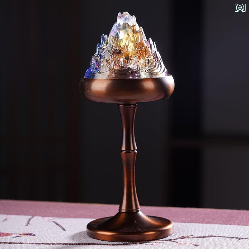 ・スタイル: 中華風・主な素材: 銅・加工方法: 彫刻・種類: 瑠璃博山炉（小）、瑠璃博山炉（大）、黄銅博山炉（焼青）、黄銅博山炉（青）、黄銅博山炉（藍）、黄銅博山炉（赤）、黄銅博山炉（大・青）・用途: 宗教用品