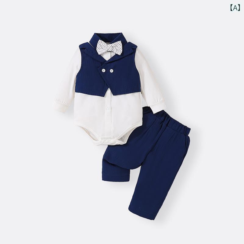 ・カテゴリ: 子供服セット・性別: 男の子・スタイル: ブリティッシュ・セットタイプ: パンツセット・セット内容: 2点セット・主な素材: 綿・生地加工: 柔軟加工・厚さ: 普通・柄: 無地・要素: セットアップ・袖丈: 長袖・パンツ丈: ...