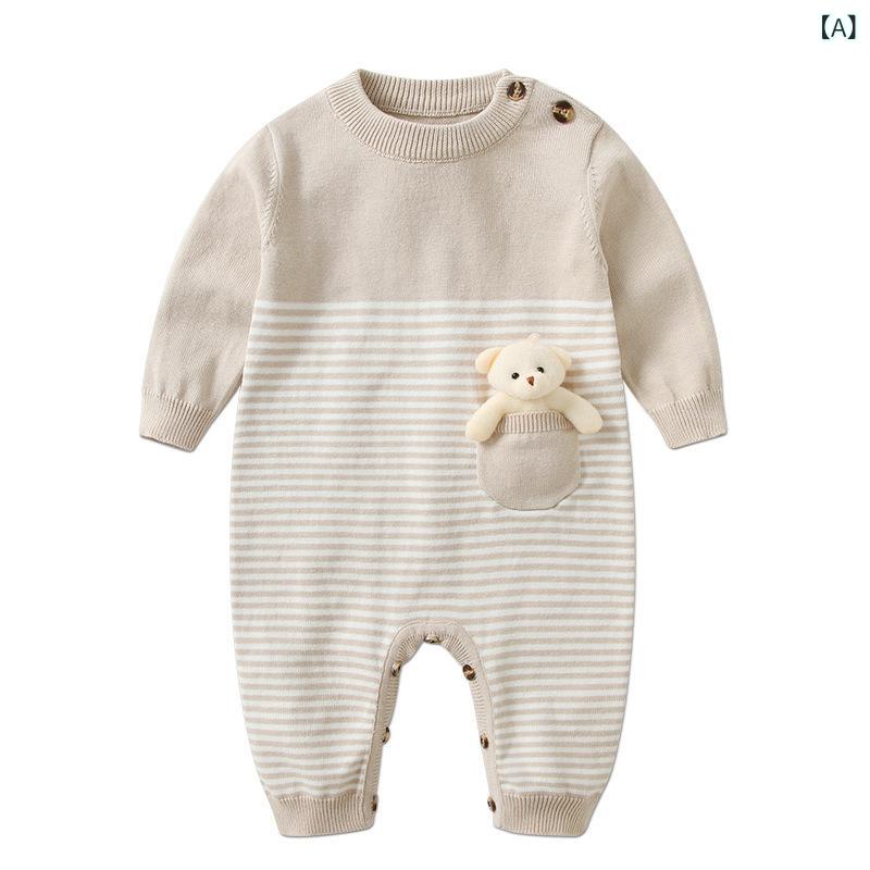 ・カテゴリ: ロンパース・スタイル: 韓国・主な素材: 綿90%・生地の厚さ: 標準・袖丈: 長袖・開閉タイプ: 前ボタン（シングル）・性別: 男の子向け・対象年齢: 新生児(0〜1歳向け)クラス・カラー展開: アプリコット・サイズ展開: ...