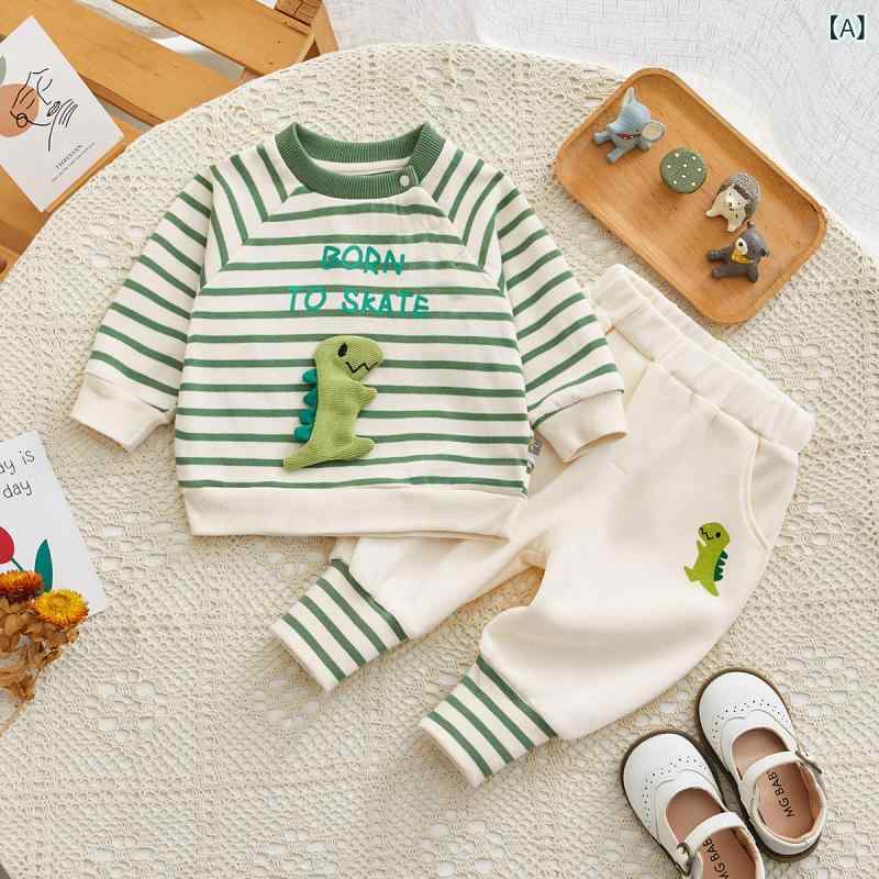 ・カテゴリ: キッズセットアップ・性別: 男の子・スタイル: 韓国・セットタイプ: パンツセット・セット内容: 2点セット・対象年齢: 1〜3歳・シーズン: 春、秋・袖丈: 長袖・フード: なし・パンツ丈: 長ズボン・厚さ: 普通・柄: 動...