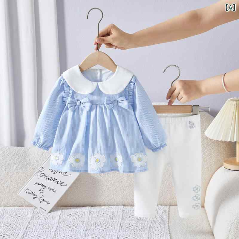 ・カテゴリ: キッズセットアップ・対象: 女性・スタイル: 韓国・セットタイプ: パンツセット・セット内容: 2点セット・対象年齢: 幼児（1～3歳）・袖丈: 長袖・パンツ丈: 長丈・厚さ: 通常・柄: 花柄・主な素材: 綿・基準: A類・...