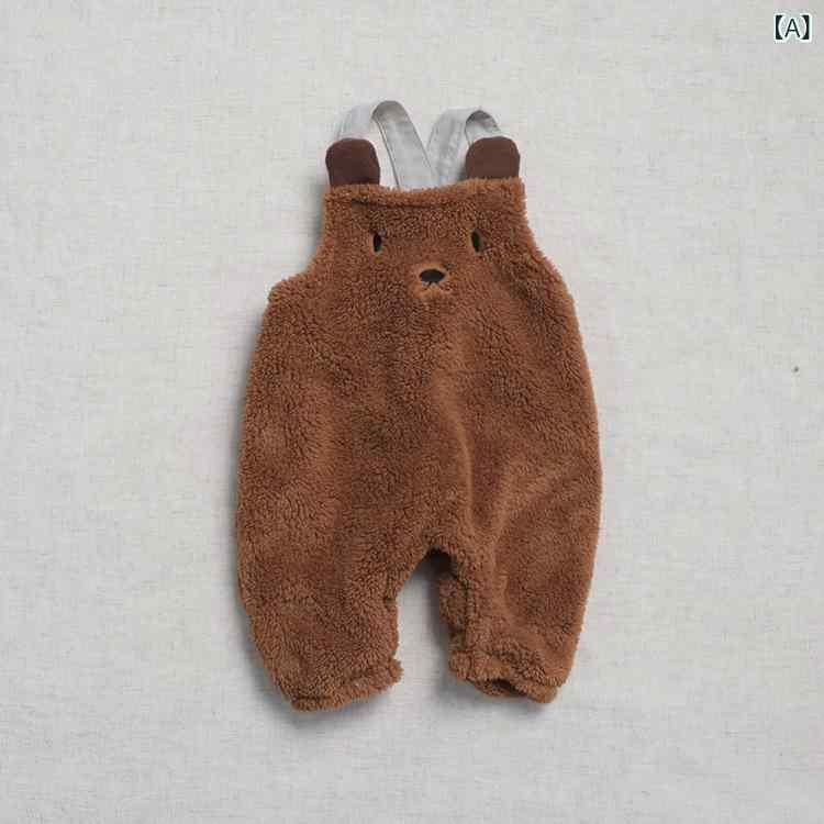 ・カテゴリ: キッズパンツ・スタイル: 韓国・: オーバーオール・主な素材: ポリエステル95%・生地加工: 柔軟加工・柄: キャラクター・要素: キュート・丈: ロング・股上: ハイウエスト・対象性別: 男女兼用・対象年齢: 乳幼児（1〜...