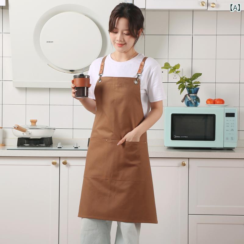 ・カテゴリ: エプロン・エプロンタイプ: 袖なしエプロン・用途: 汚れ防止・素材: キャンバス・サイズ: フリーサイズ・スタイル: モダンシンプル・柄: 無地・カラー展開: ブラウン、ブラック、ミリタリーグリーン、カーキ・対象: 女性、男性...