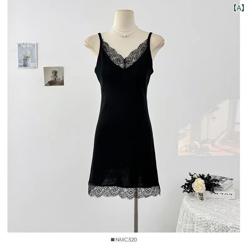 ・カテゴリ: ワンピース・スタイル: カジュアル、韓国系・主な素材: アイス（ポリエステル）・柄: 無地・: パッチワーク・ネックライン: Vネック・袖丈: ノースリーブ・ウエストタイプ: ミドルウエスト・スカート丈: ミニ丈・スカートタイ...