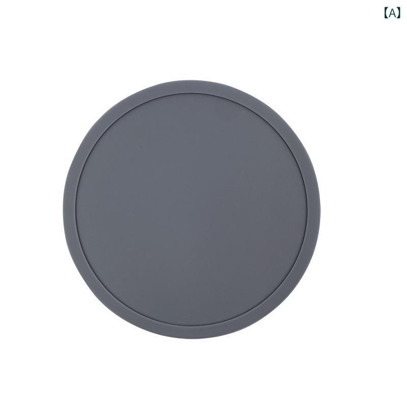 ・主な素材: 食品グレードシリコン・柄: 無地・カラー展開: グレー、ブラック、ホワイト、モランディグリーン、モランディピンク、モランディブルー・形状: 円形・スタイル: モダンシンプル・サイズ: 9cm×0.3cm、8cm×0.3cm、7...