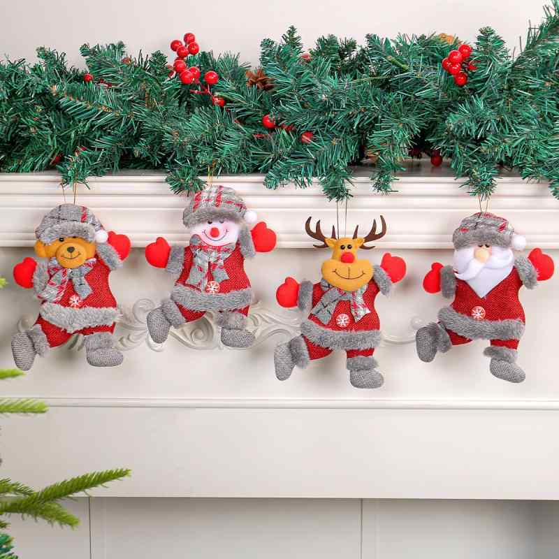 ・主な素材: 布・カラー展開: G1-15老人デザイン、G1-16雪だるまデザイン、G1-17ヘラジカデザイン、G1-18クマデザイン・スタイル: カートゥーン・適用イベント: クリスマス