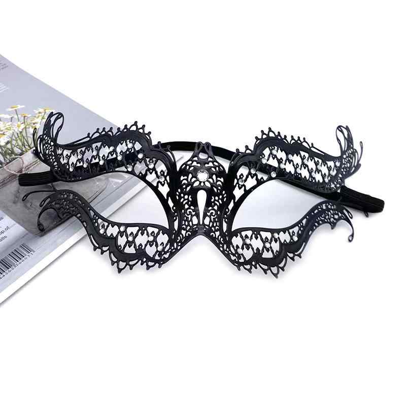 2個セット・カテゴリ: マスク・素材: 金属・カラー展開: ブラック（白ラインストーン）、ブラック（緑ラインストーン）、ブラック（紫ラインストーン）・本体サイズ: 約21cm×10cm・サイズ展開: フリーサイズ・適用シーン: クリスマス、...