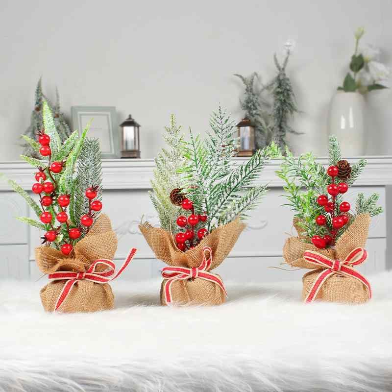 ・素材: 布、フォーム、プラスチック・カテゴリ: クリスマスツリー・高さ: 28cm・用途: 卓上