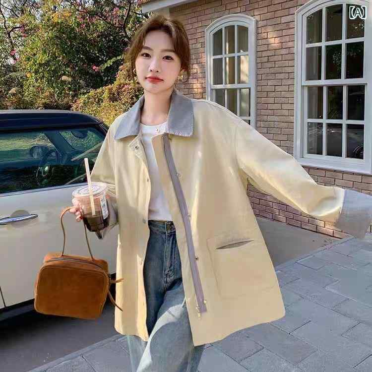 ・主な素材: ポリエステル80〜90%・厚さ: 中程度・シルエット: ゆったり・着丈: ミドル丈・ネックライン: 襟付き・袖丈: 長袖・カラー: イエロー・サイズ展開: S, M, L, XL・スタイル: エレガント、アーバン・袖タイプ: ...