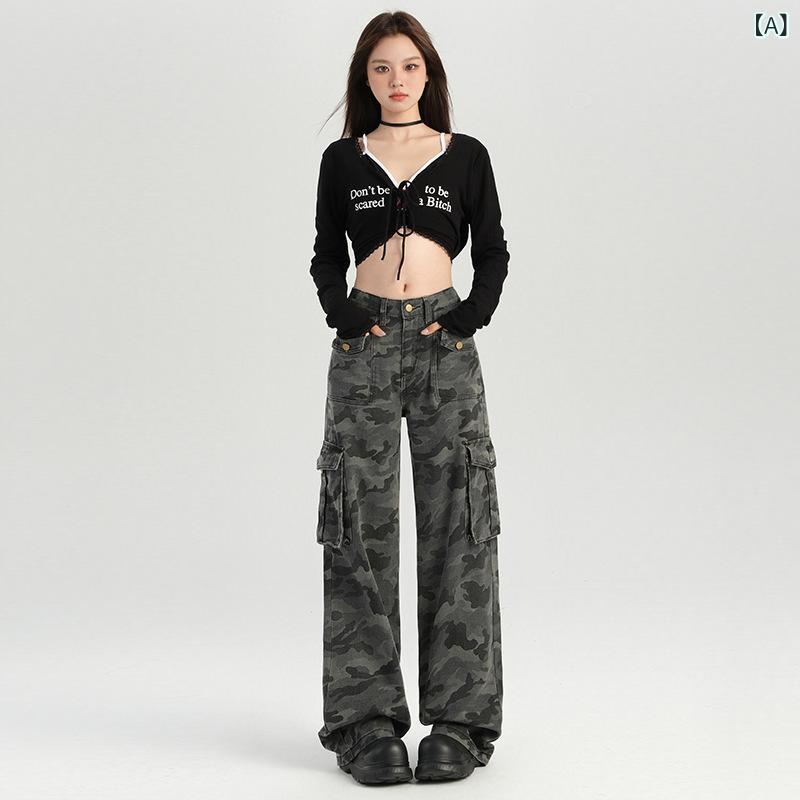 ・カテゴリ: カジュアルワークパンツ・スタイル: ストリートカジュアル、リラックス・主な素材: デニム（綿30～50%、ポリエステル30～50%）・ウエスト: ミドルウエスト・丈: フルレングス・シルエット: ルーズフィット・厚さ: 中厚手...