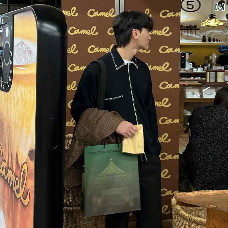 ・カテゴリ: ジャケット・スタイル: 韓国・ネックライン: 襟付き・フィット: ルーズフィット・前立て: シングルボタン・主な素材: 綿65%、ポリエステル32%、ポリウレタン3%・着用シーン: カジュアル・: ポケット装飾・裾: ストレー...