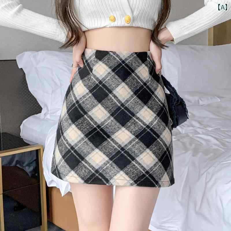 ・カテゴリ: スカート・スタイル: レトロ、文芸風・雰囲気: エレガント・主な素材: ウール95%以上・加工: ノーアイロン・柄: 無地・要素: ジッパー・スカートタイプ: Aライン・スカート丈: ショート・伸縮性: 微ストレッチ・カラー展...