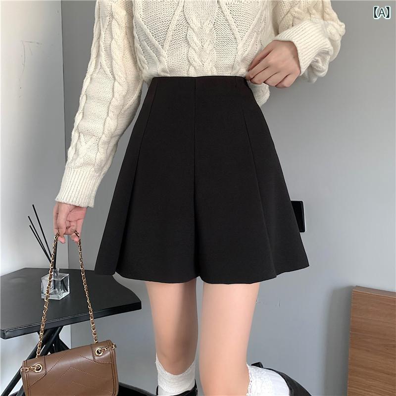 ・柄: 無地・加工: プリーツ・主な素材: ポリエステル95%以上・カテゴリ: スカート・スカート丈: ショート丈・要素: ジッパー・カラー展開: ブラック、コーヒー・サイズ展開: XS、S、M、L、XL、XXL、3XL、4XL・スタイル:...