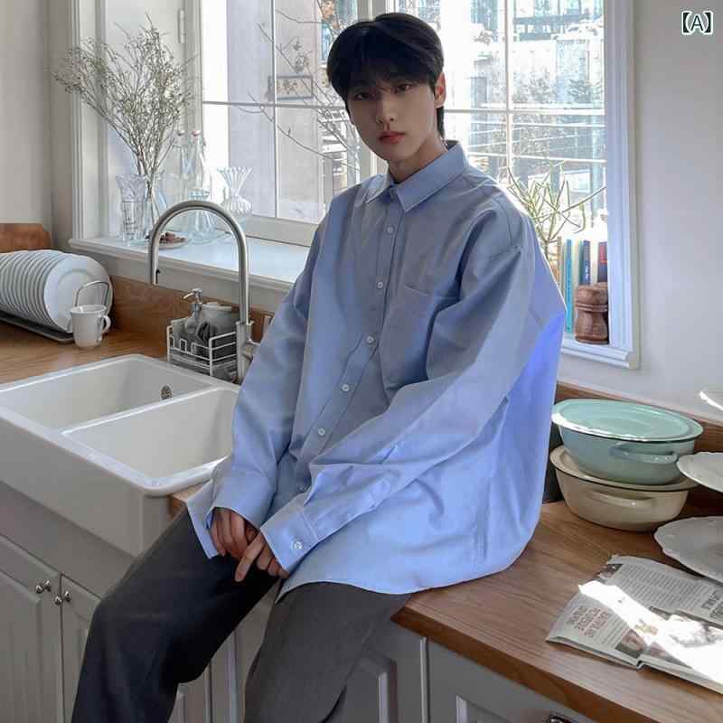 ・カテゴリ: シャツ・スタイル: 韓国・タイプ: 開襟・主な素材: 綿・フィット: ルーズフィット・ネックライン: スクエアネック・袖丈: 長袖・柄: 無地・厚さ: 標準・ディテール: ポケット付き・着用シーン: カジュアル・カラー展開: ...