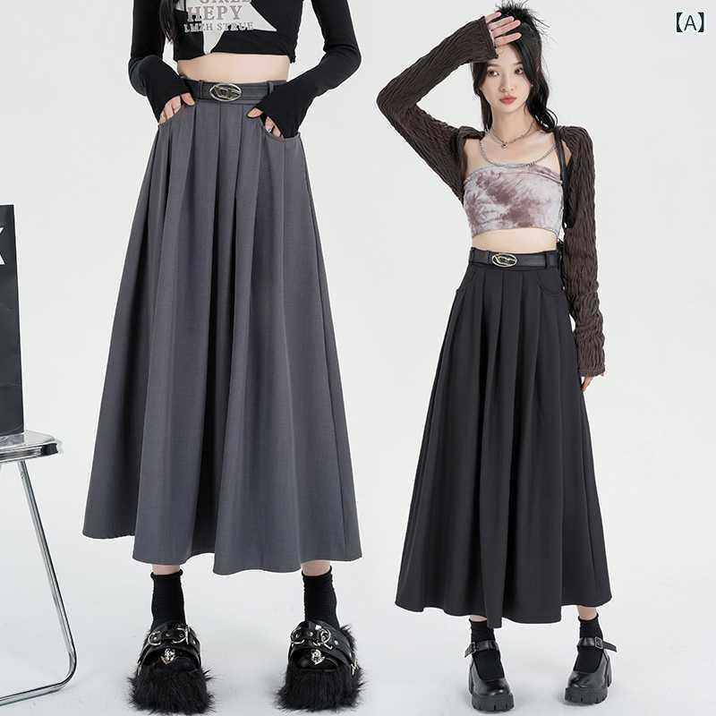 ・カテゴリ: スカート・スタイル: きれいめ通勤・主な素材: スパンデックス50〜70%、アクリル30〜50%・スカートタイプ: フリルスカート・スカート丈: ミディ丈・柄: 無地・カラー展開: ブラック、グレー・サイズ展開: S、M、L、...
