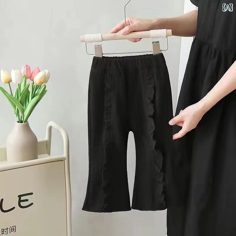 ・スタイル: 韓国・主な素材: 綿90% シフォン・丈: 長ズボン・性別: 女の子用・カテゴリ: 子供用カジュアルパンツ・加工: プリーツ加工、起毛加工、ソフト加工・柄: ストライプ・要素: レース、トレンド・ウエスト: ミッドウエスト・ウ...
