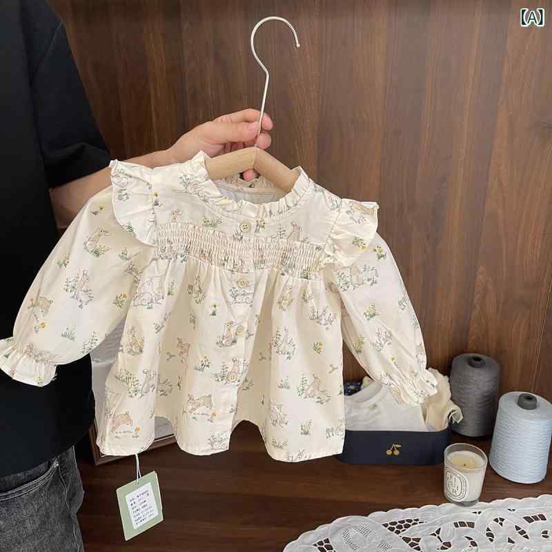 ・カテゴリ: キッズシャツ・対象性別: 女児・対象年齢: 3-8歳・スタイル: カジュアル・主な素材: 綿80%・ネックライン: クルーネック・袖丈: 長袖・柄: キャラクター・生地加工: 柔軟加工・カラー展開: ベージュ、オレンジ、イエロ...