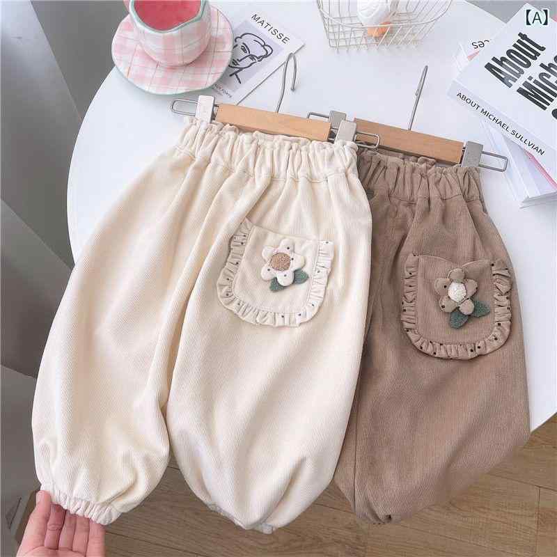 ・カテゴリ: 子供服、パンツ・スタイル: 韓国、ガーリー、トレンド・性別: 女の子・対象年齢: 3〜8歳向け・主な素材: 綿90%・丈: 長ズボン・シルエット: バルーンパンツ・ウエスト: ミドル丈・ウエスト仕様: ゴム仕様・生地加工: 起...