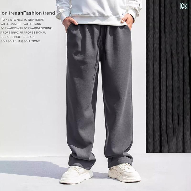 ・カテゴリ: カジュアルパンツ・スタイル: ブリティッシュ・丈: フルレングス・シルエット: ストレート・ウエスト: ミドルウエスト・開閉部: ドローストリング・厚さ: 普通・柄: 無地・生地: 化学繊維混紡・主な素材: ポリエステル95%...
