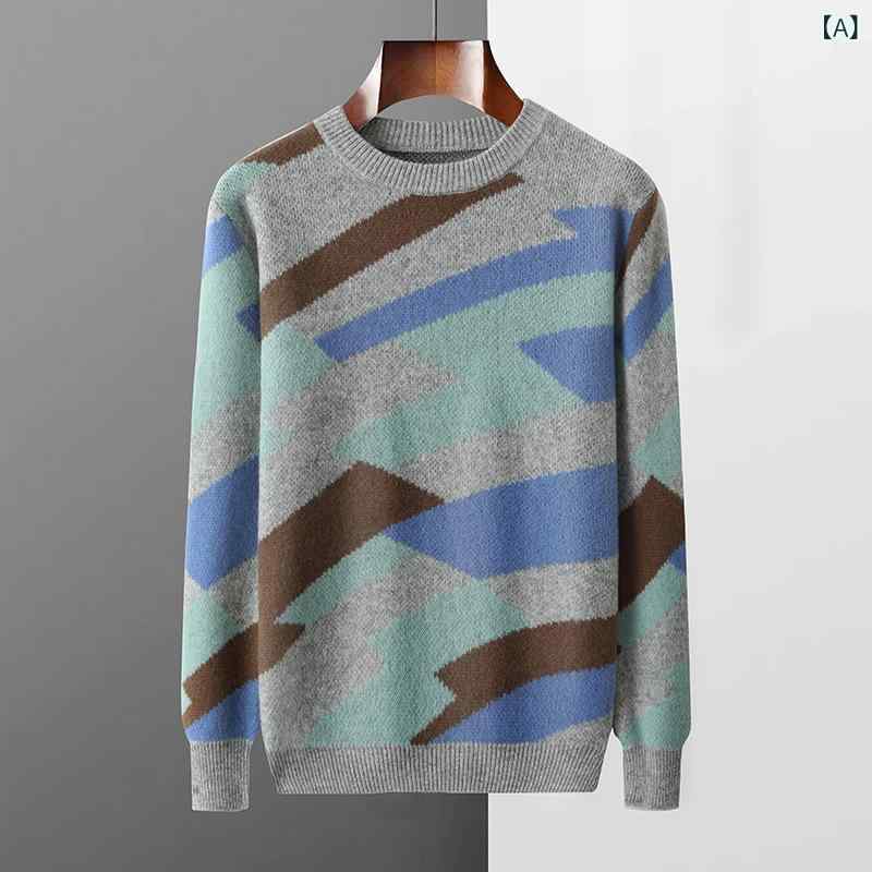 ・カテゴリ: セーター・性別: メンズ・対象年齢: 大人・対象: 大きいサイズ・スタイル: シンプル・: プルオーバー・主な素材: 羊毛91%～95%・厚み: 普通・ネックライン: クルーネック・袖丈: 長袖・袖タイプ: レギュラー・着丈:...