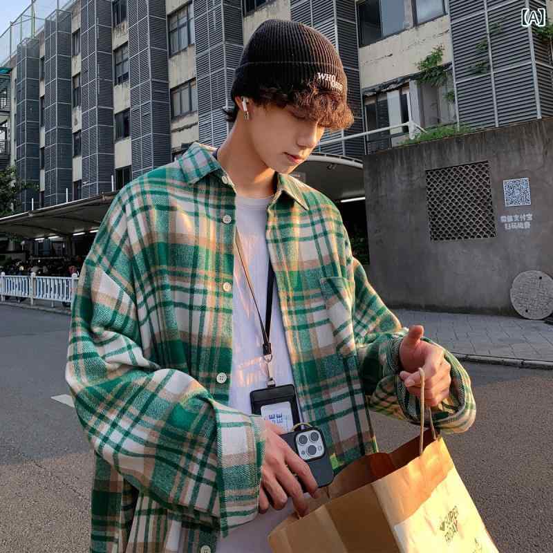 ・カテゴリ: シャツ・スタイル: 韓国・主な素材: ポリエステル68%・ネックライン: スクエアネック・袖丈: 長袖・柄: チェック・生地厚さ: 普通・: 前開き・ディテール: ポケット付き・フィット: ゆったり・機能: 洗濯機洗い可能・シ...