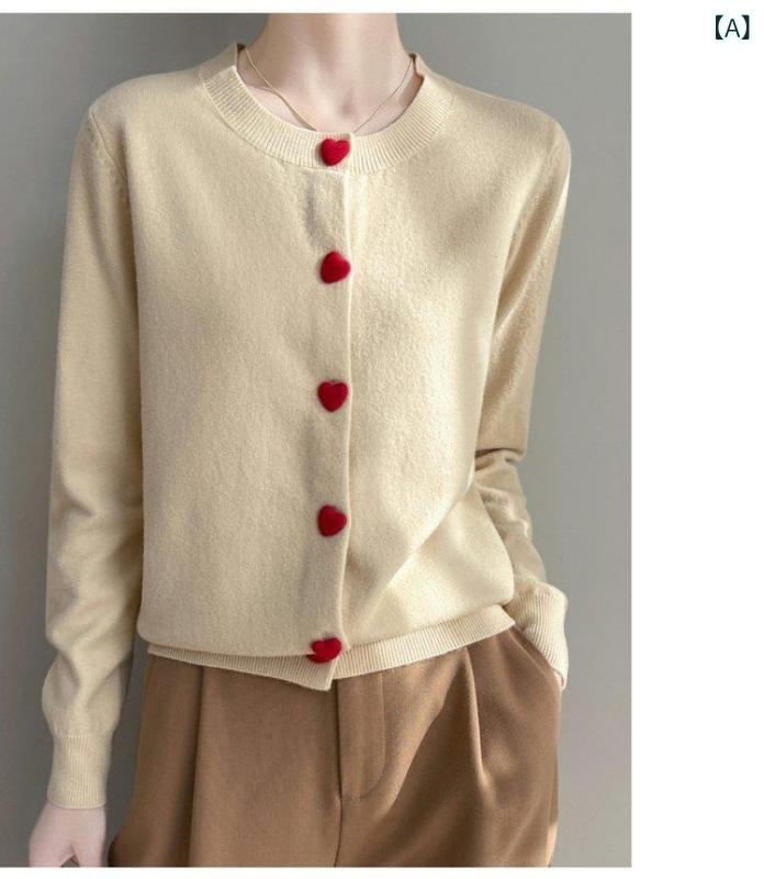 ・カテゴリ: ニットカーディガン・スタイル: 通勤、エレガント・主な素材: ポリエステル50〜70%、その他30〜50%・柄: 無地・厚さ: 中厚・セット内容: 単品・フィット: レギュラー・袖タイプ: レギュラー・ネックライン: クルーネ...