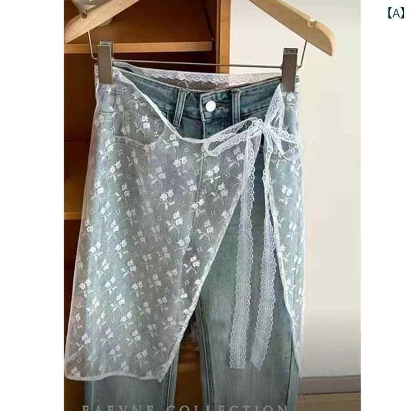 ・カテゴリ: スカート・スタイル: ストリートカジュアル・ファッションテイスト: トレンド・主な素材: ポリエステル 90%～95%・生地: レース・工芸: 刺繡・スカートタイプ: 不規則・丈: ミディ丈・要素: かぎ針編み・カラー展開: ...