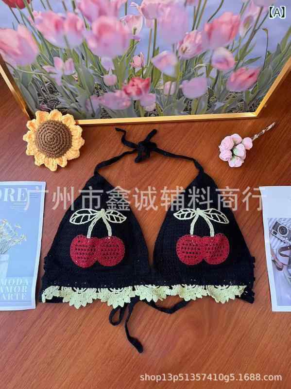 ・主な素材: 綿95%以上・スタイル: スウィート、フレッシュ・フィット: ルーズフィット・ネックライン: キャミソール・柄・ディテール: かぎ針編み・伸縮性: 微ストレッチ・対象: レディース・カラー展開: ブラック、アプリコット、ブルー...