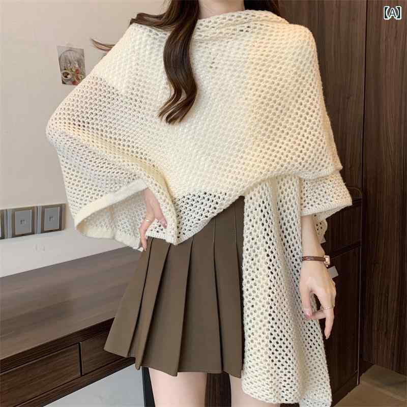 ・カテゴリ: ニット・スタイル: ポンチョ・テイスト: 日韓カジュアル、リラックス、快適カジュアル・主な素材: ポリエステル95%以上・生地: ニット・柄: 無地・厚さ: 中厚・セット内容: 単品・フィット: ルーズ・袖丈: ノースリーブ・...