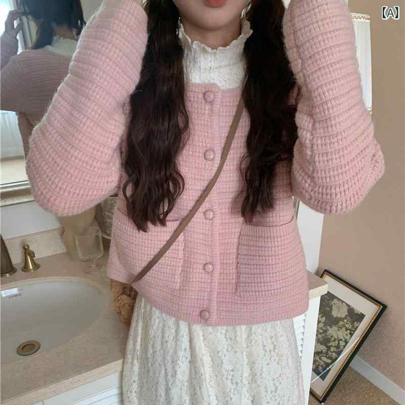 ・カテゴリ: セーター・スタイル: 日韓カジュアル、スウィートカジュアル・主な素材: アクリル 30%〜49%・柄: 無地・厚さ: 普通・シルエット: ゆったり・ネックライン: クルーネック・袖丈: 長袖・袖タイプ: レギュラー袖・ポイント...