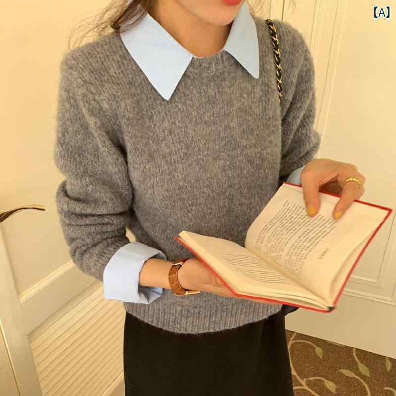 ・カテゴリ: セーター、 ・スタイル: きれいめエレガント、 ・主な素材: アクリル30%〜50%、 ・柄: 配色切り替え、 ・厚み: 普通、 ・着用タイプ: プルオーバー、 ・フィット: レギュラー、 ・袖タイプ: レギュラー、 ・ネック...