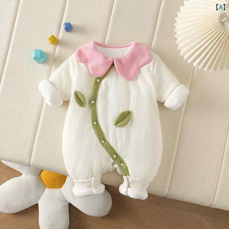 ・カテゴリ: ロンパース・スタイル: プリンセス・性別: 女性・主な素材: ポリエステル97%・袖丈: 長袖・厚さ: 厚手・柄: 花柄・サイズ展開: 66cm、73cm、80cm、90cm